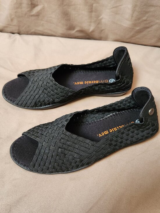 bernie mev. | Shoes | Bernie Mev Dream Slip On Peep Toe Shoes Size 6 ...